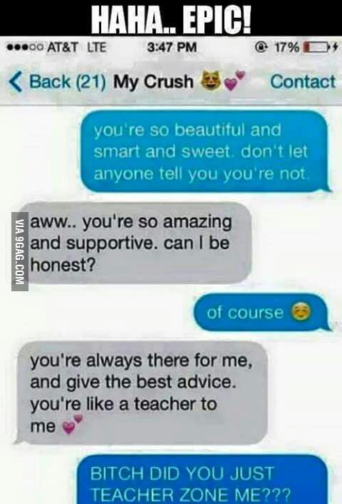 "TEACHER ZONE!!" - 9GAG
