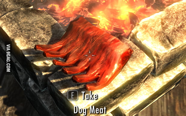 Dog Meat was in Skyrim all along - 9GAG