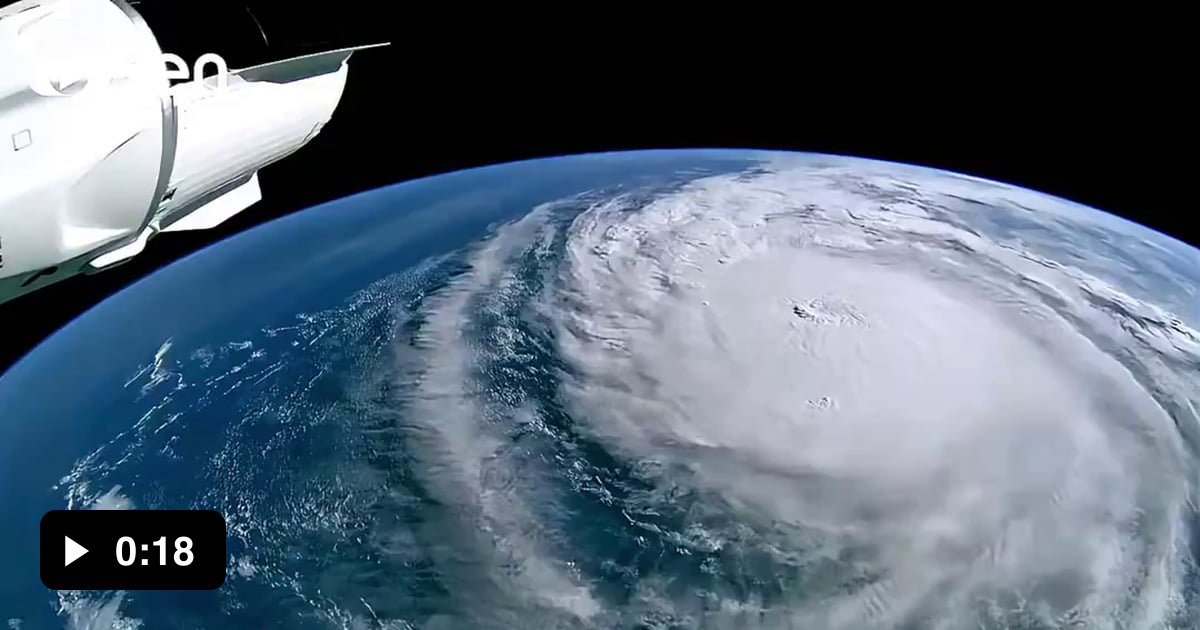 It's just a hurricane, Milton... It's a pretty gorgeous sight while you ...