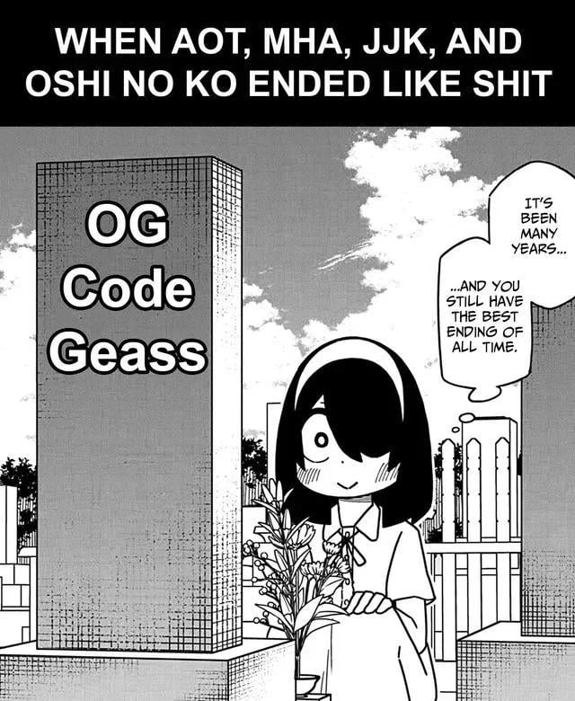 OG Code Geass still reigns supreme. - 9GAG