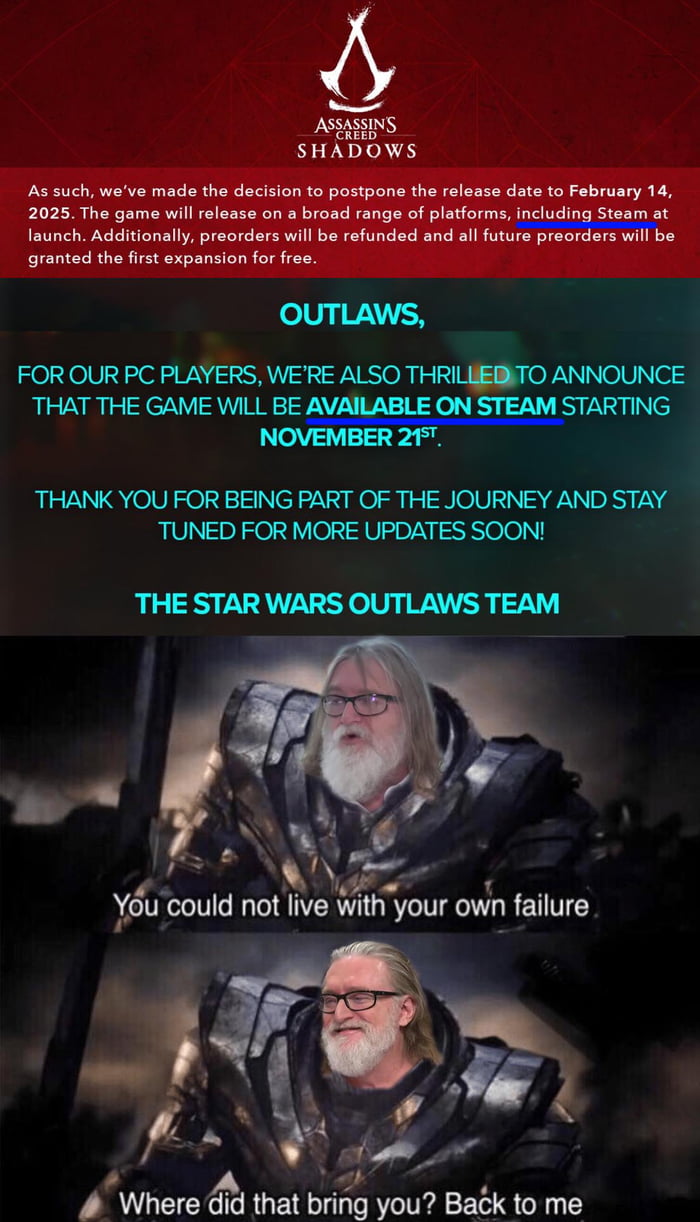 Abandoning your own launcher to save yourselves? Doubtful that it'll help - 9GAG