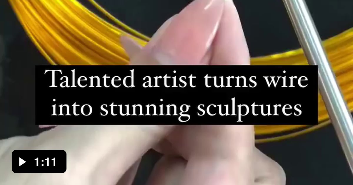 Weaver Wei crafts detailed sculptures from wire - 9GAG