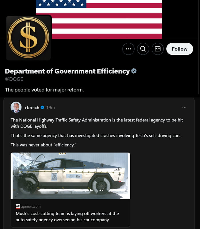 This was never about efficiency. - 9GAG