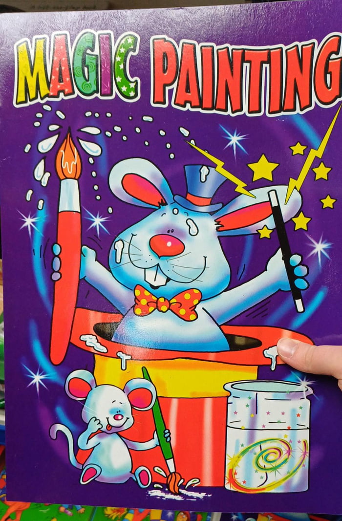 Out of all the colours they could have used for the paint on that brush ...