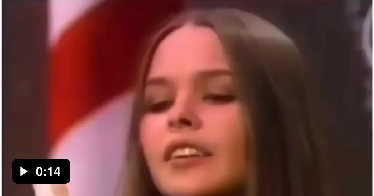 An upset Michelle Phillips eating a banana during the Mamas and the ...