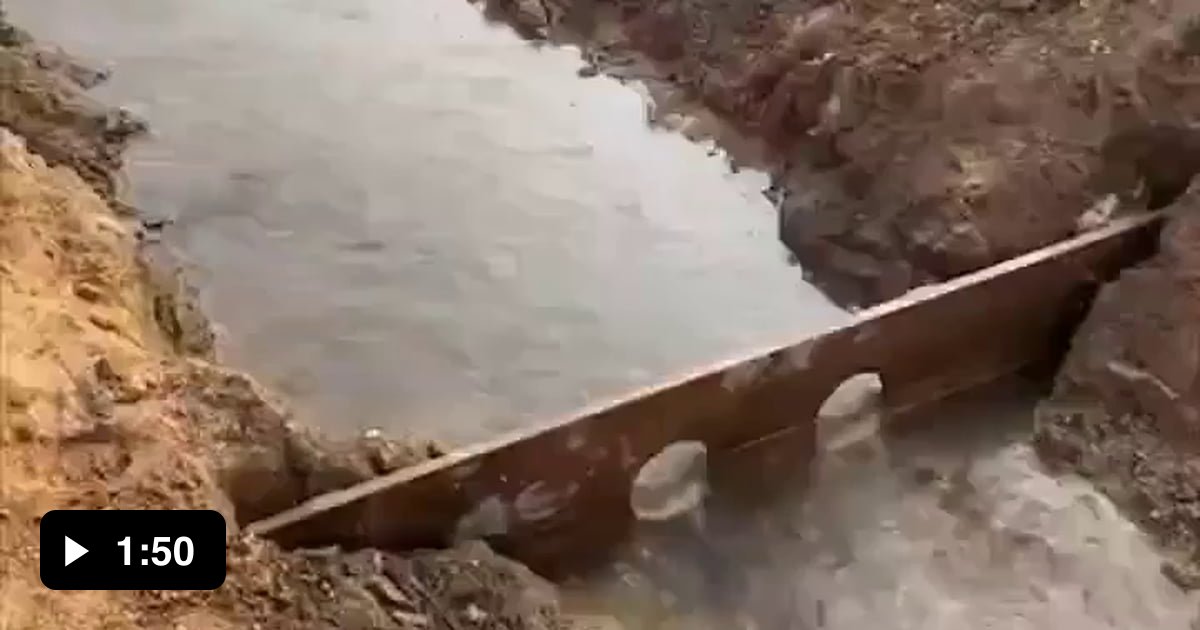 Man builds a dam. - 9GAG