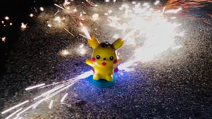 Firework Pikachu. A Streamers nightmare (also Happy New Year :D) - 9GAG