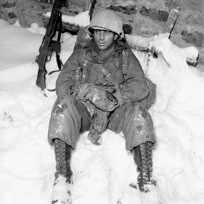 18 year old Leonard Russo of HQ Company, 3rd Battalion, 9th Infantry ...
