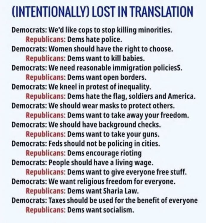 Any and all exchange with a magatard is like listening to a broken ...