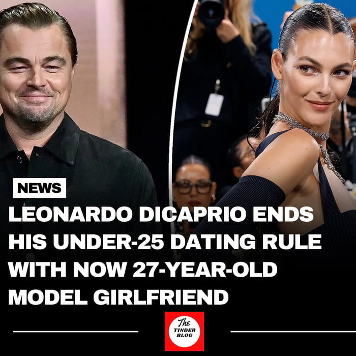 DiCaprio finally breaks his long-standing dating pattern. - 9GAG