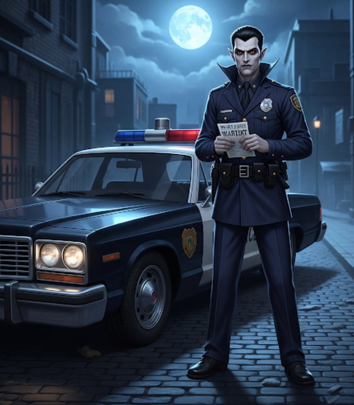 Could a vampire policeman enter my house if he had a warrant but not my ...