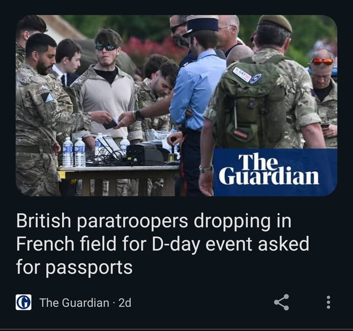 Pretty bold move to pull on guys who are literally commemorating the time they came and saved ...