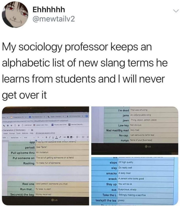 You're real G Prof - 9GAG