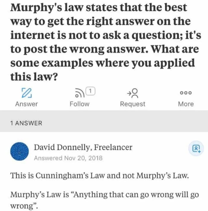 The internet always finds a way to correct you, especially when you're ...