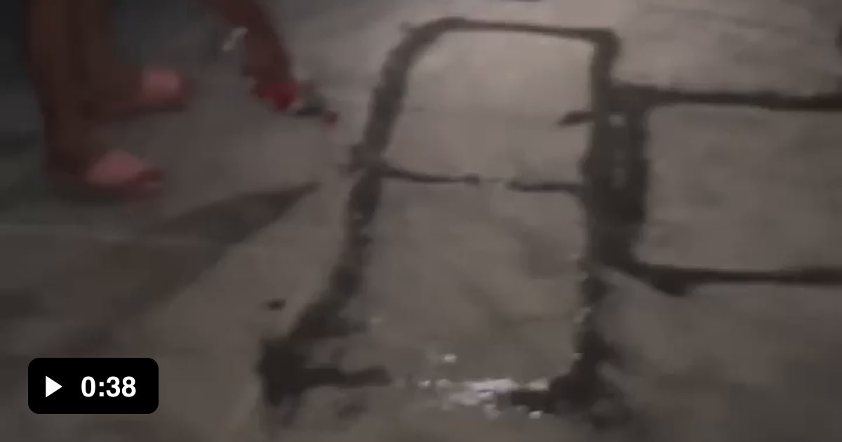 This is how you play hopscotch in hell - 9GAG