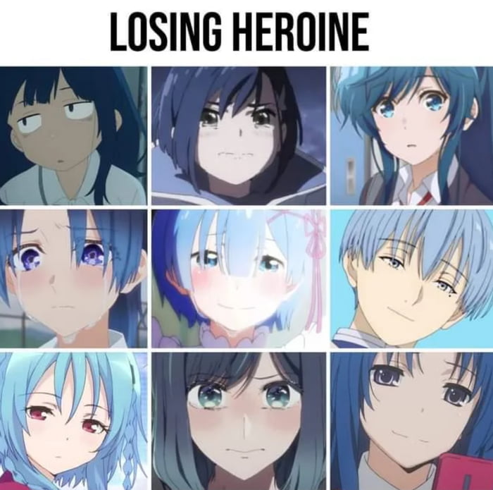 Why is losing heroine blue hair? - 9GAG