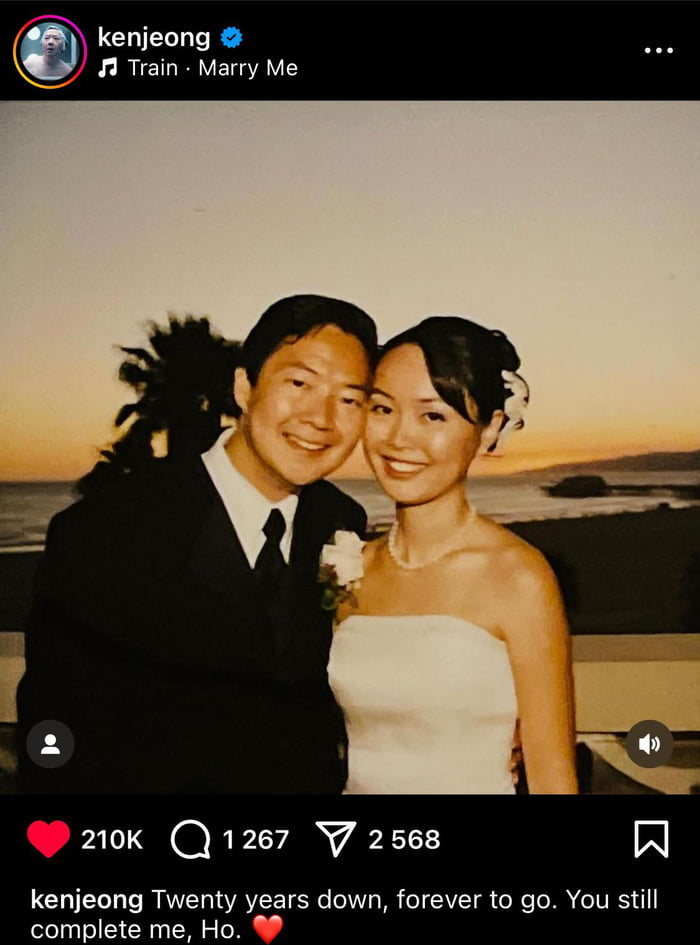 Comedian Ken Jeong's heartfelt message for his wife, Tran Ho, on their 20th wedding anniversary ...