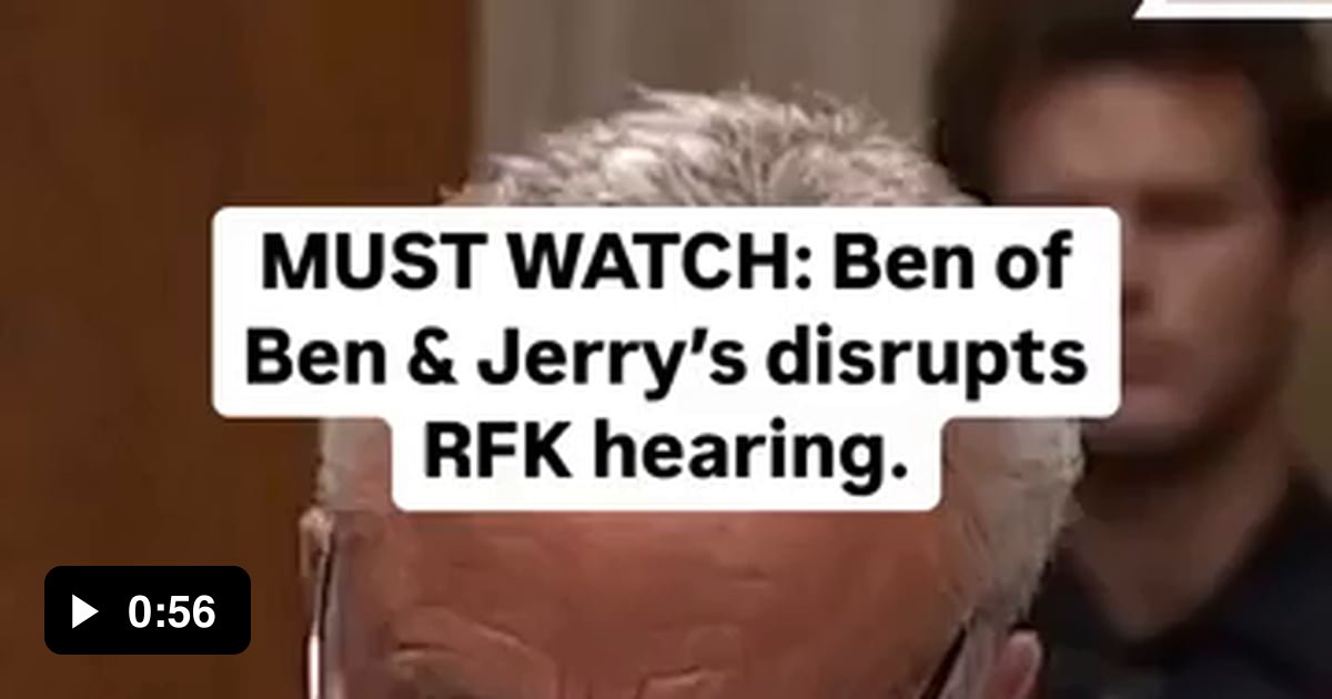 Ben of Ben & Jerry's disrupts RFK hearing - 9GAG
