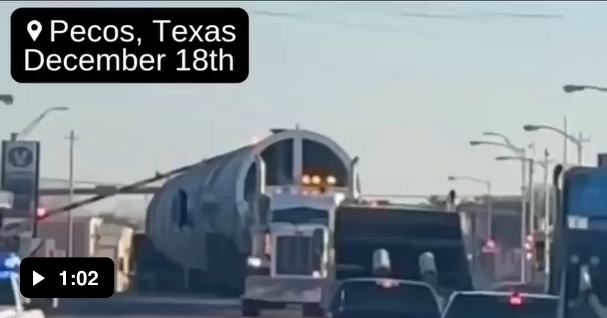 Aftermath of Train and Truck Collision in Pecos, Texas 12/18/2024 - 9GAG