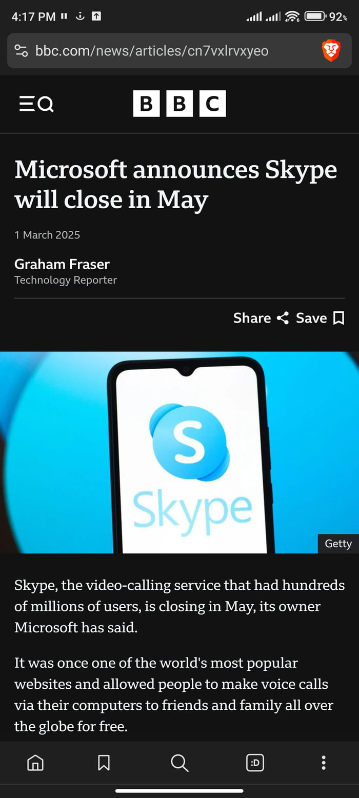 Microsoft will close im May 5, 2025 - 9GAG