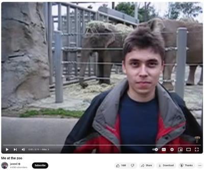 Exactly 20 years ago, the first ever YouTube video was uploaded, titled "Me at the zoo" - 9GAG