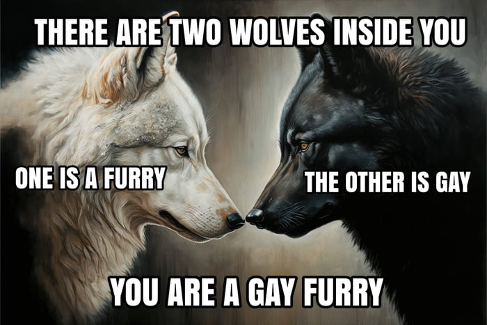 Two wolves inside you - 9GAG