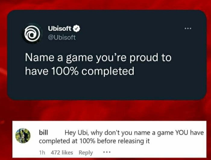 You could say this to literally any AAA studio that isn’t From Software ...