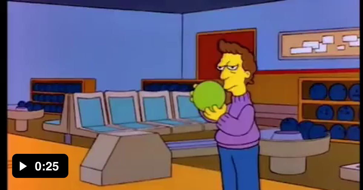 Simpsons - bowling pins - 9GAG