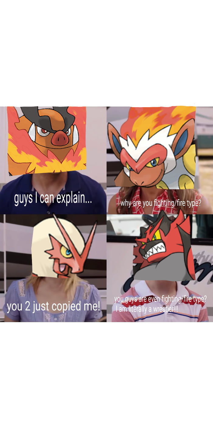 You guys are even fighting/fire type? - 9GAG