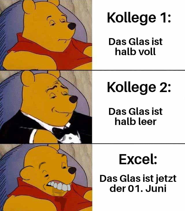 Auch Excel: Das lässt sich jetzt auch nicht mehr ändern! - 9GAG