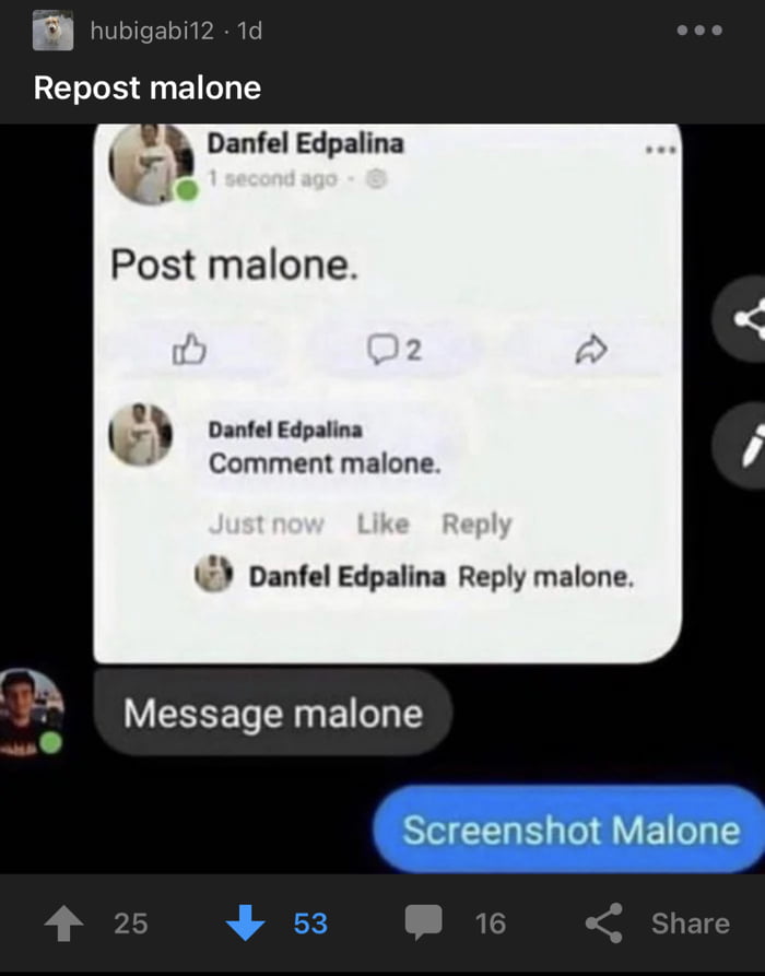 Downvote malone - 9GAG