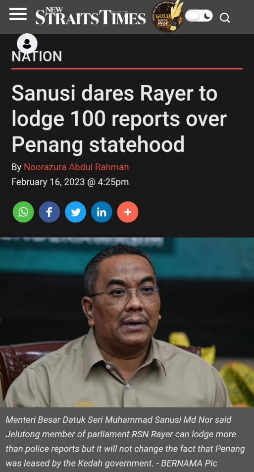 Civil war ? Should all Kedahan that are working in Penang starts to go back to their state ? - 9GAG