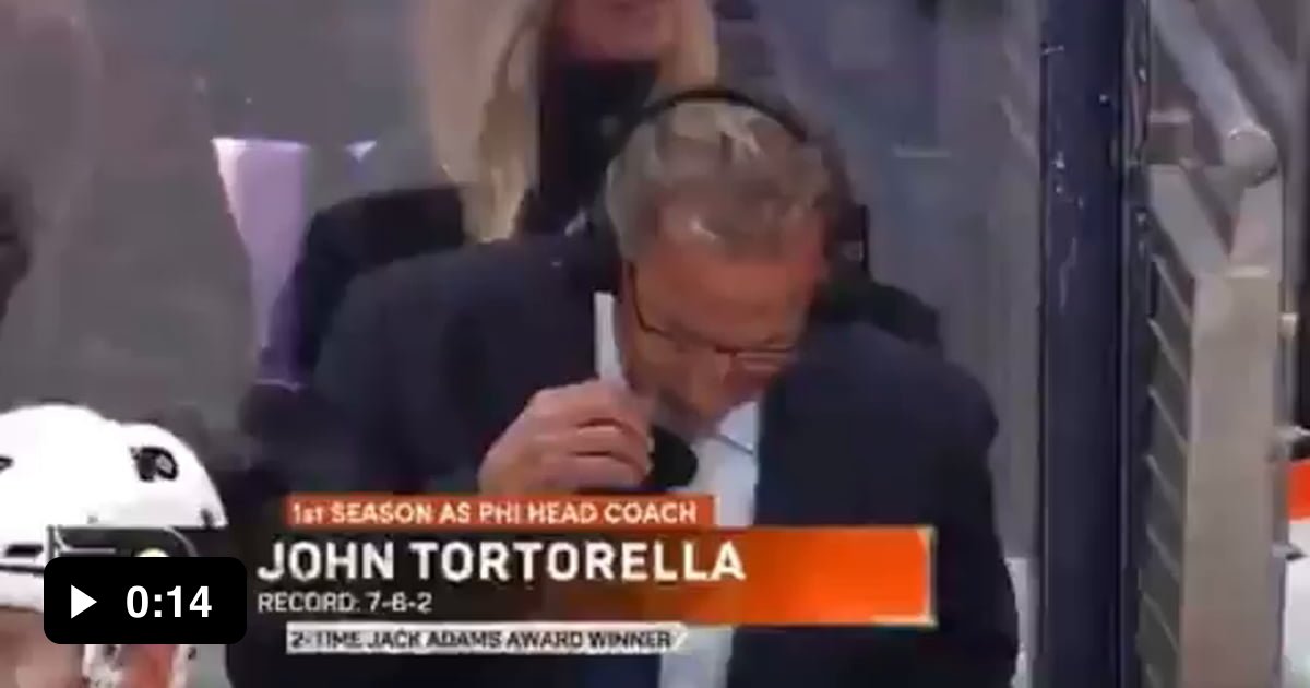 John Tortorella interview ends with Tortorella taking the headset off ...