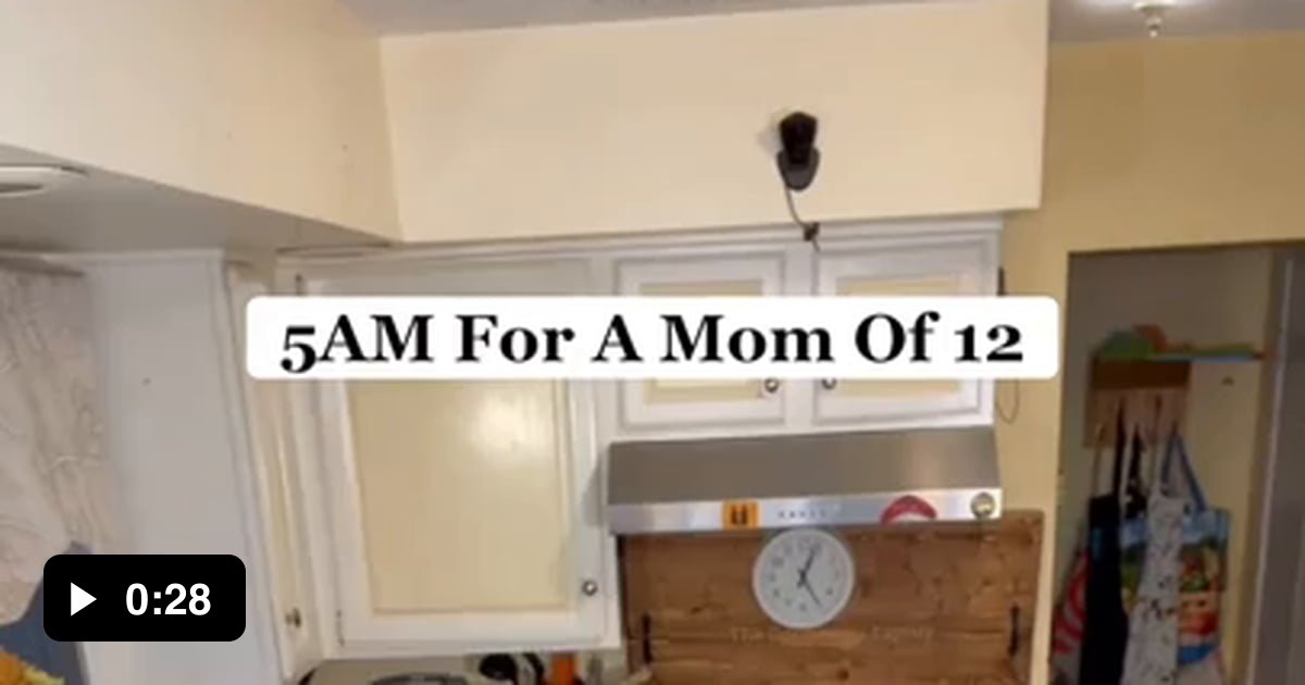 Daily morning routine for a mom of 12 - 9GAG