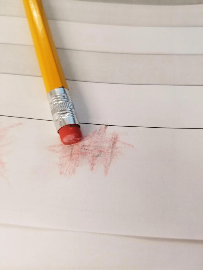 Anyone else ever use one of these god-awful pencil erasers? - 9GAG