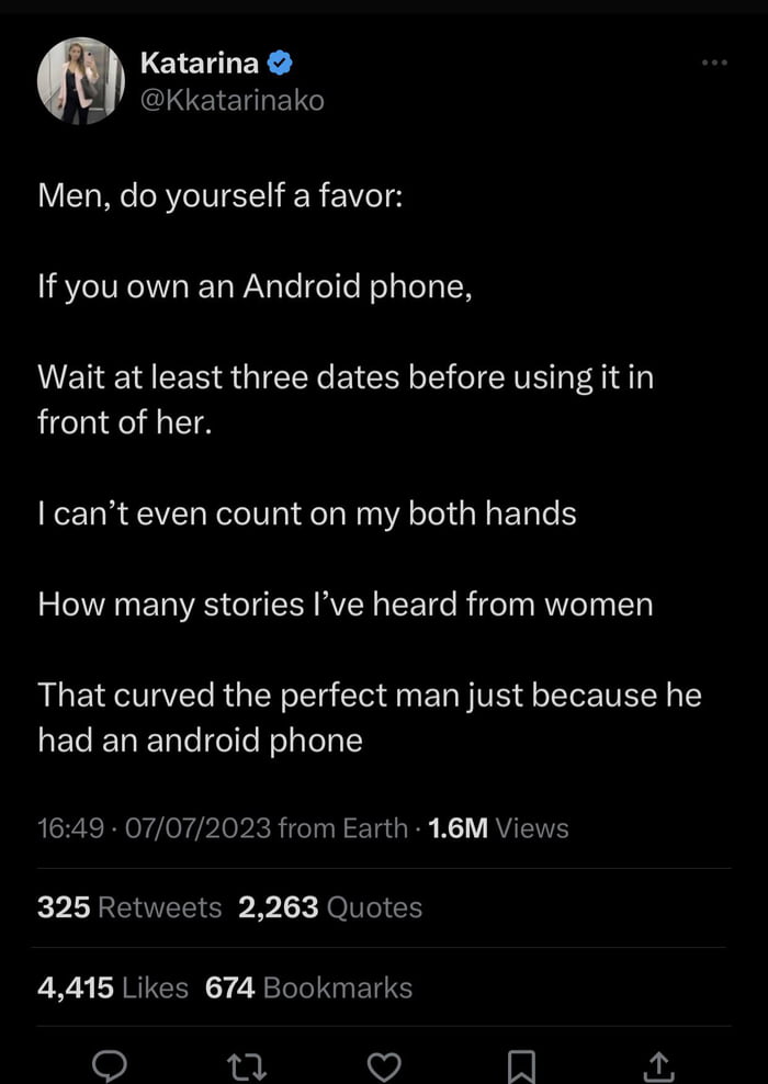 Android users, y’all heard her😔🤦♀️ - 9GAG