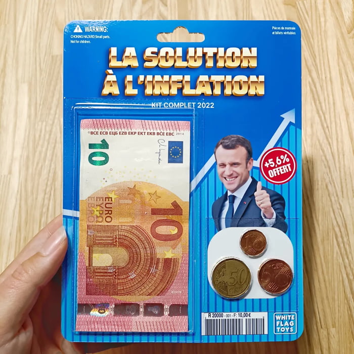 The solution for inflation! Pay 10€ and get 10,56€ ! - 9GAG