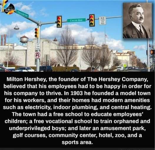 Milton Hershey's Model Town For His Workers. - 9GAG