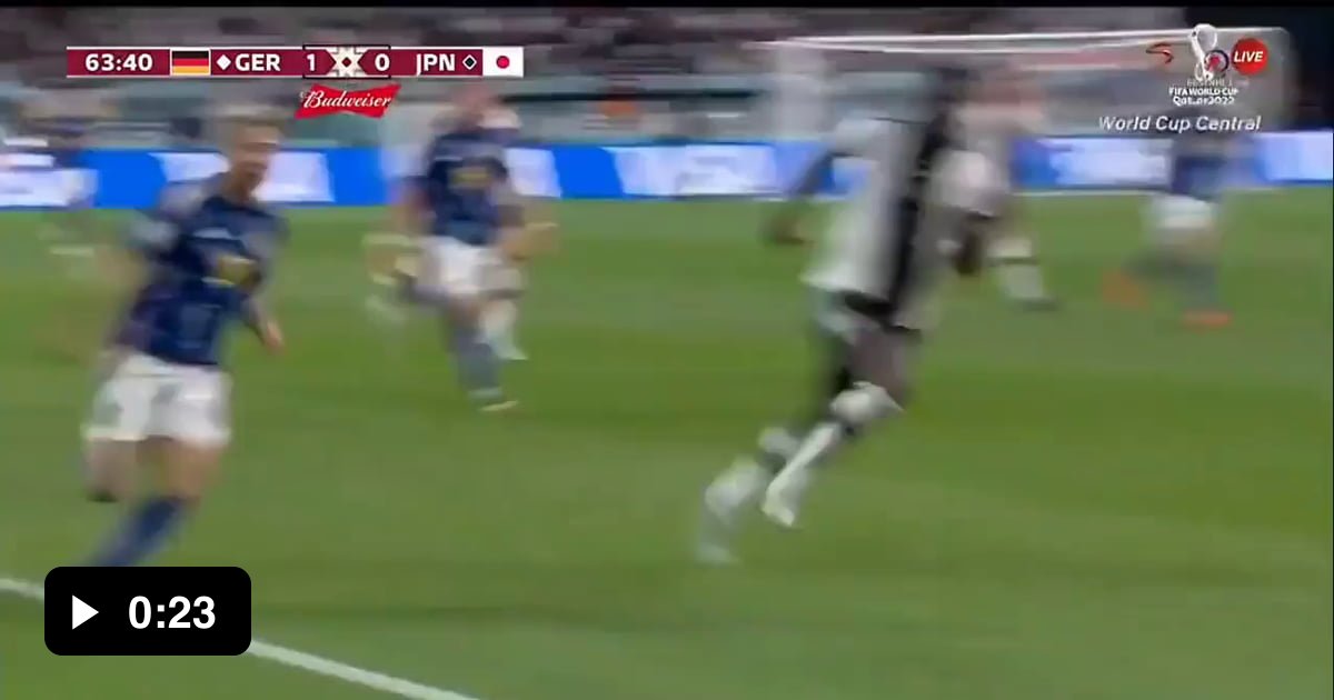 Rudiger’s run against Japan - 9GAG