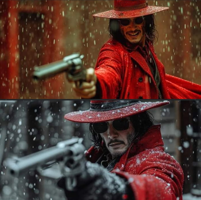 Keanu as alucard hellsing... AI. - 9GAG
