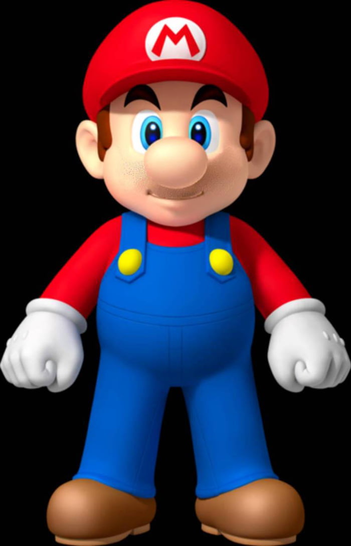 Mario after a clean shave. - 9GAG