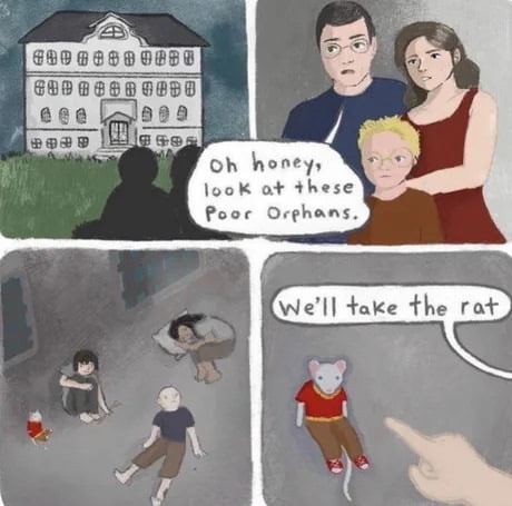 Poor orphans - 9GAG