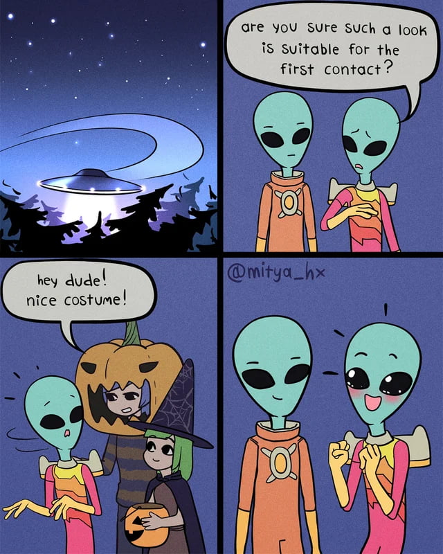 Wholesome aliens, huh... - 9GAG
