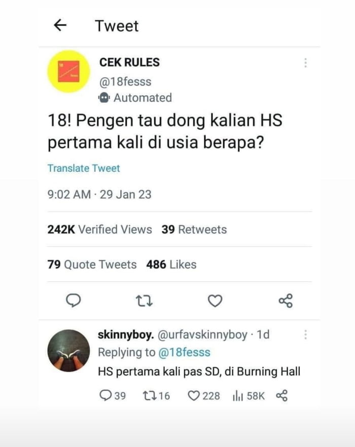 Klian pertama kali hs kapan? - 9GAG