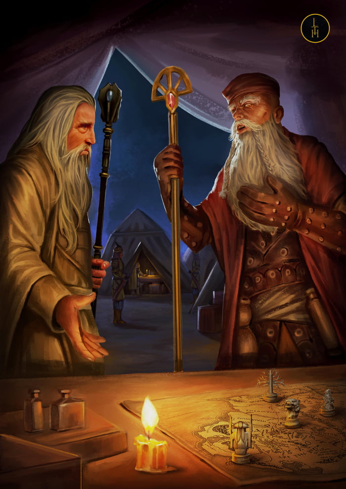 The White and Red Wizard Debate the Angmar War | Istari Concept by the ...