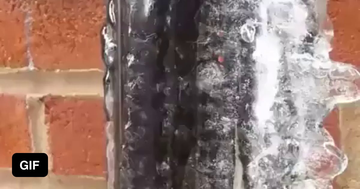 Ice melting from the inside out - 9GAG