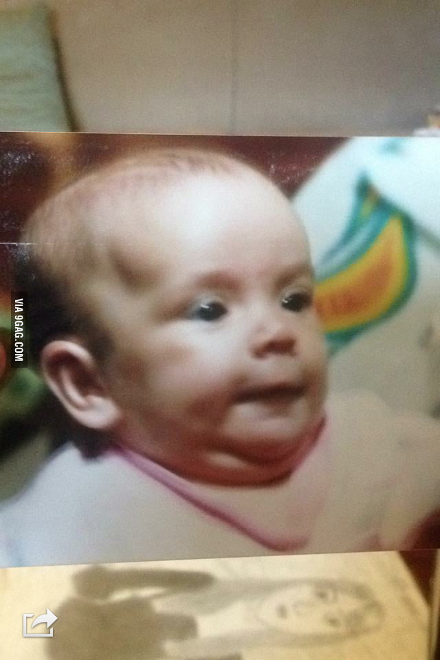 I was a rather derpy baby, apparently - 9GAG