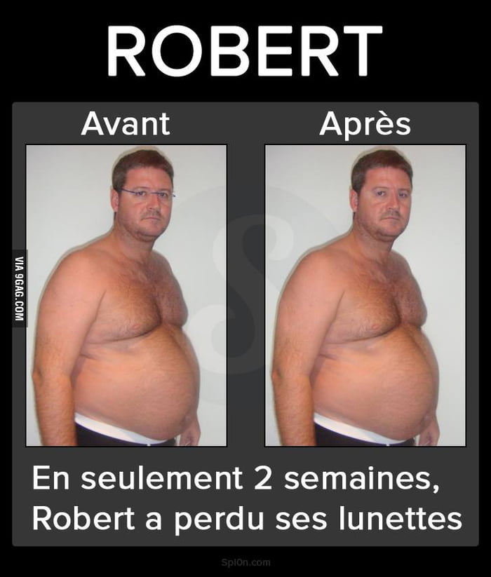 In only 2 weeks, Robert lost his glasses - 9GAG