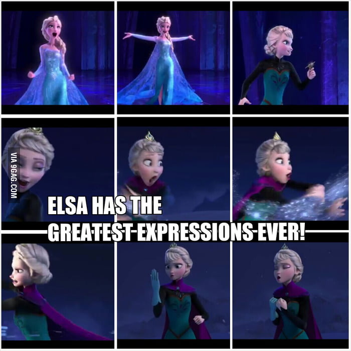 Elsa has the greatest expressions ever - 9GAG
