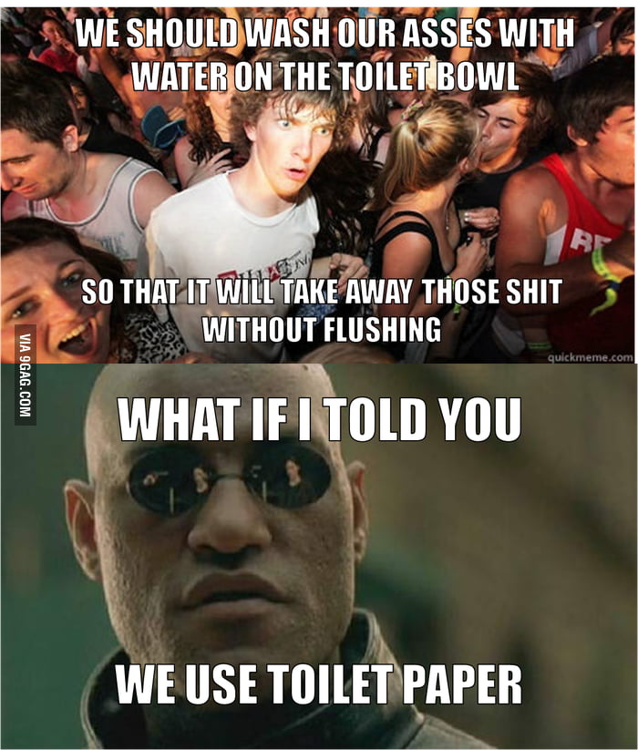 Great way to save water, but... - 9GAG